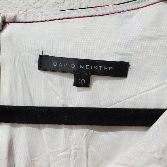 David Meister | Dresses | David Meister Medallion Retro Print White ...